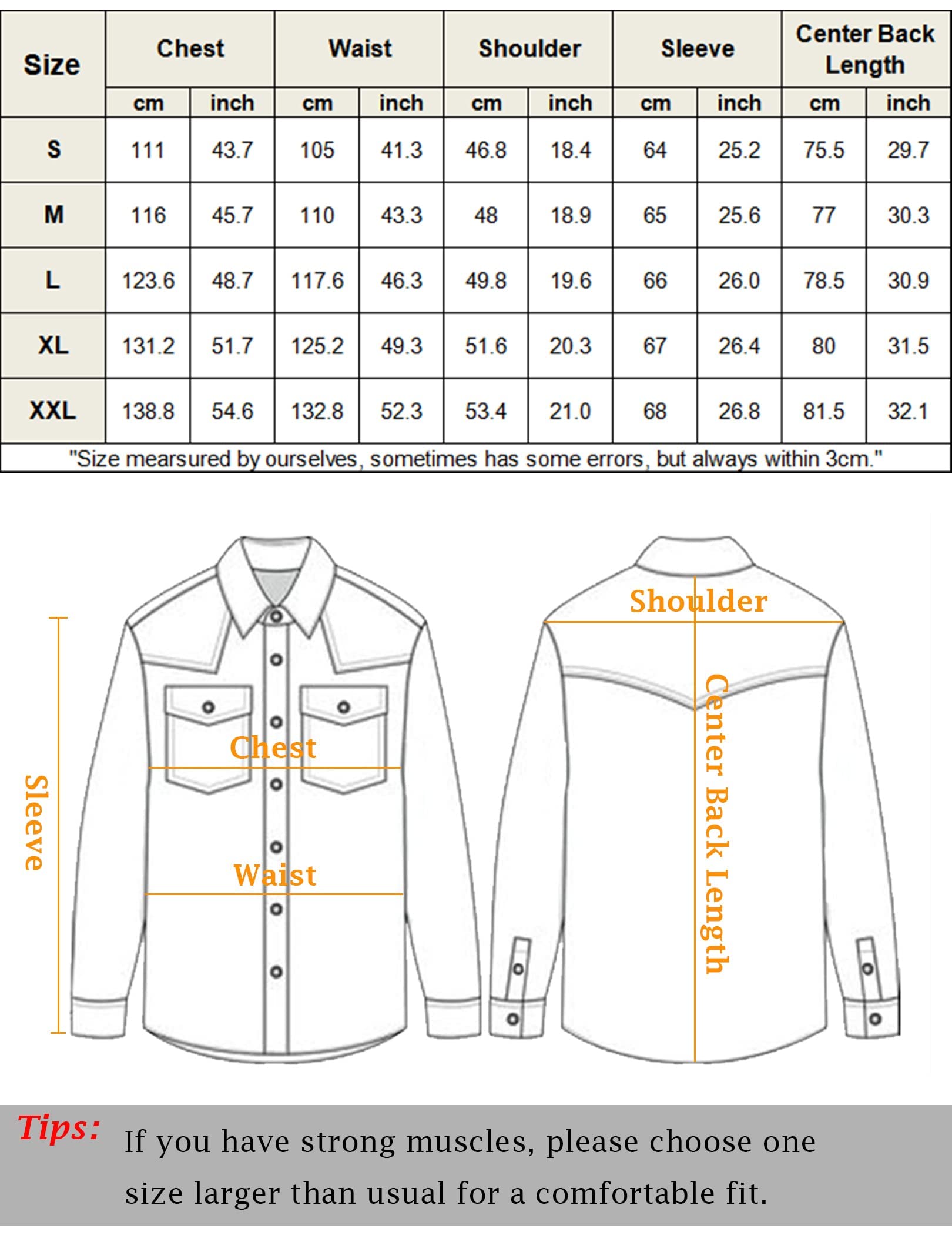 COOFANDY Mens Shirt Western Dress Long Sleeve Casual Cotton Button Down Denim Work, White, Medium, Long Sleeve