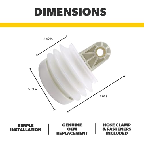 DOMETIC 385230980 Pump Bellow Kit White β9.09 x 5.39 x 4.09 inches