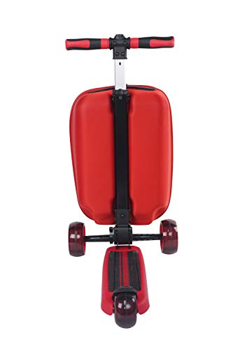 DAKOTT Ferrari Kids 3 Wheels Scooter with a Detachable Luggage