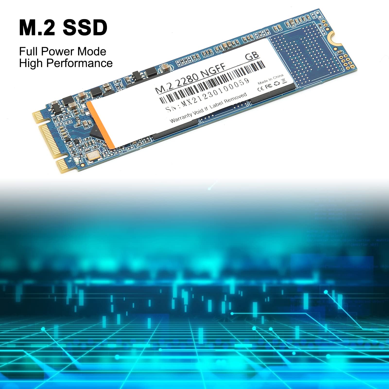 SSD for Desktop Computer, High Performance Crest Value Operation Full Power Mode NGFF SSD Increase Running Speed for Desktop Computer for Laptop(#2)