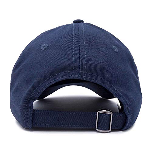 DALIX Delta Upsilon Fraternity Greek Letters Ball Cap Embroidered Hat in Navy Blue