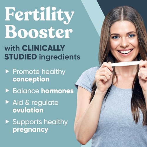 Conception Fertility Supplements for Women β Aids Ovulation, Hormonal Balance, & Regular Cycles β Prenatal Vitamin Support with Myo-Inositol, Folate, Folic Acid, Vitex β 60 Vegetarian Soft Capsules