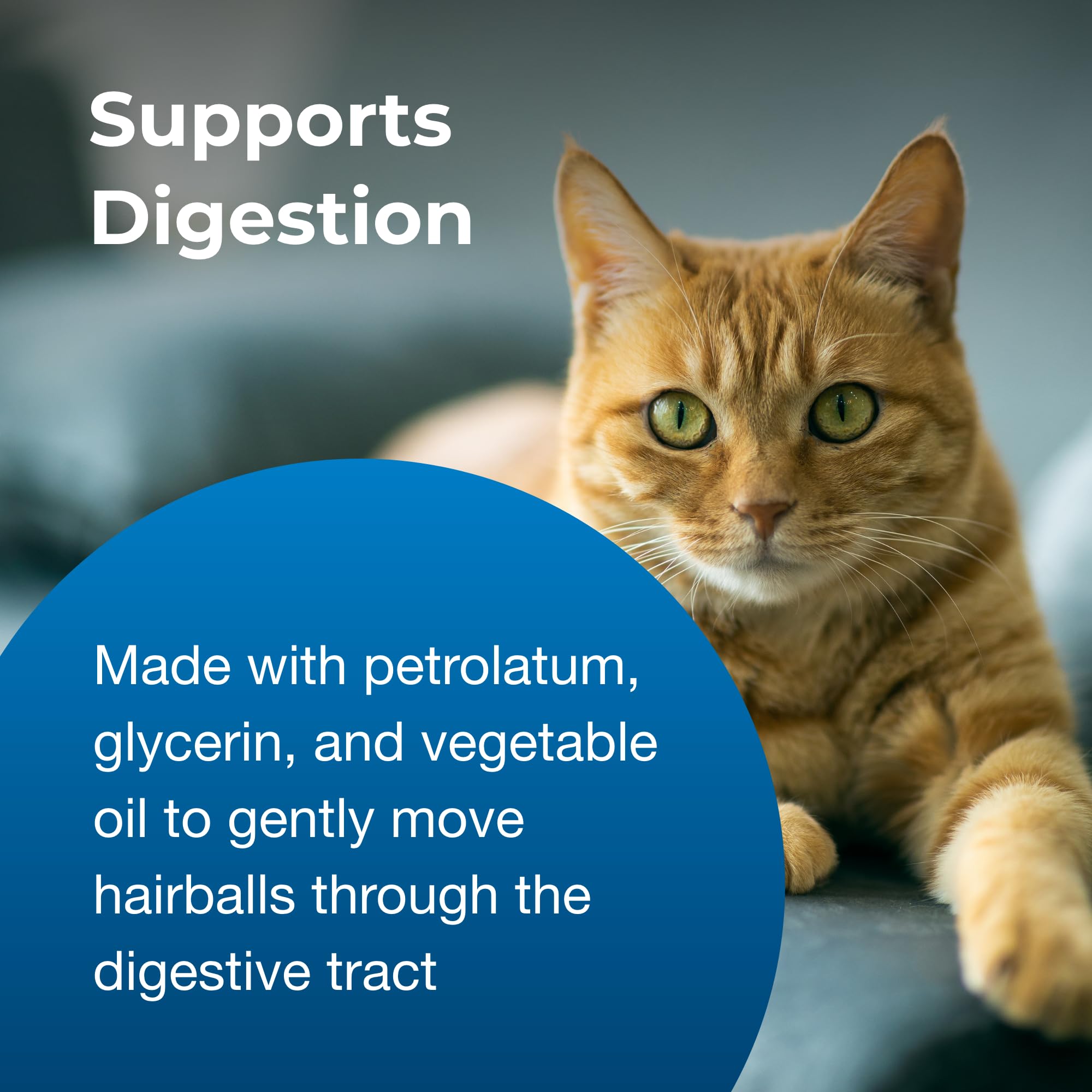Pet-Ag Hairball Solution Gel Supplement for Cats - 3.5 oz - Helps Prevent and Reduce Hairballs in Cats 6 Months and Older