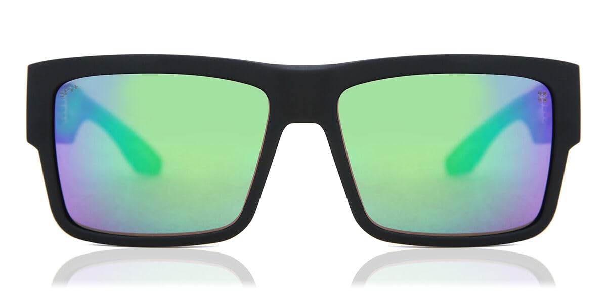 Cyrus Soft Matte Blk Happy Brnz Polar w/Green Spectra Mirror