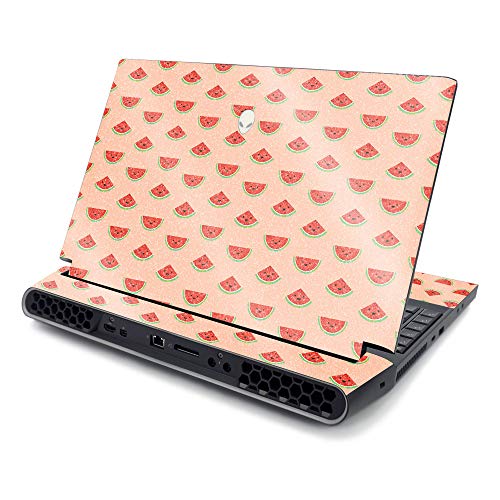 MightySkins Glossy Glitter Skin Compatible with Alienware Area-51M 17" (2019) - Sweet Watermelons | Protective, Durable High-Gloss Glitter Finish | Easy to Apply and Change Style | Made in The USA