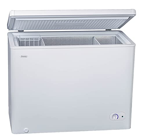 Danby DCF072A3WDB-6 7.2 Cu.Ft. Garage Ready Chest Freezer with Basket and Front-Mount Thermostat, in White