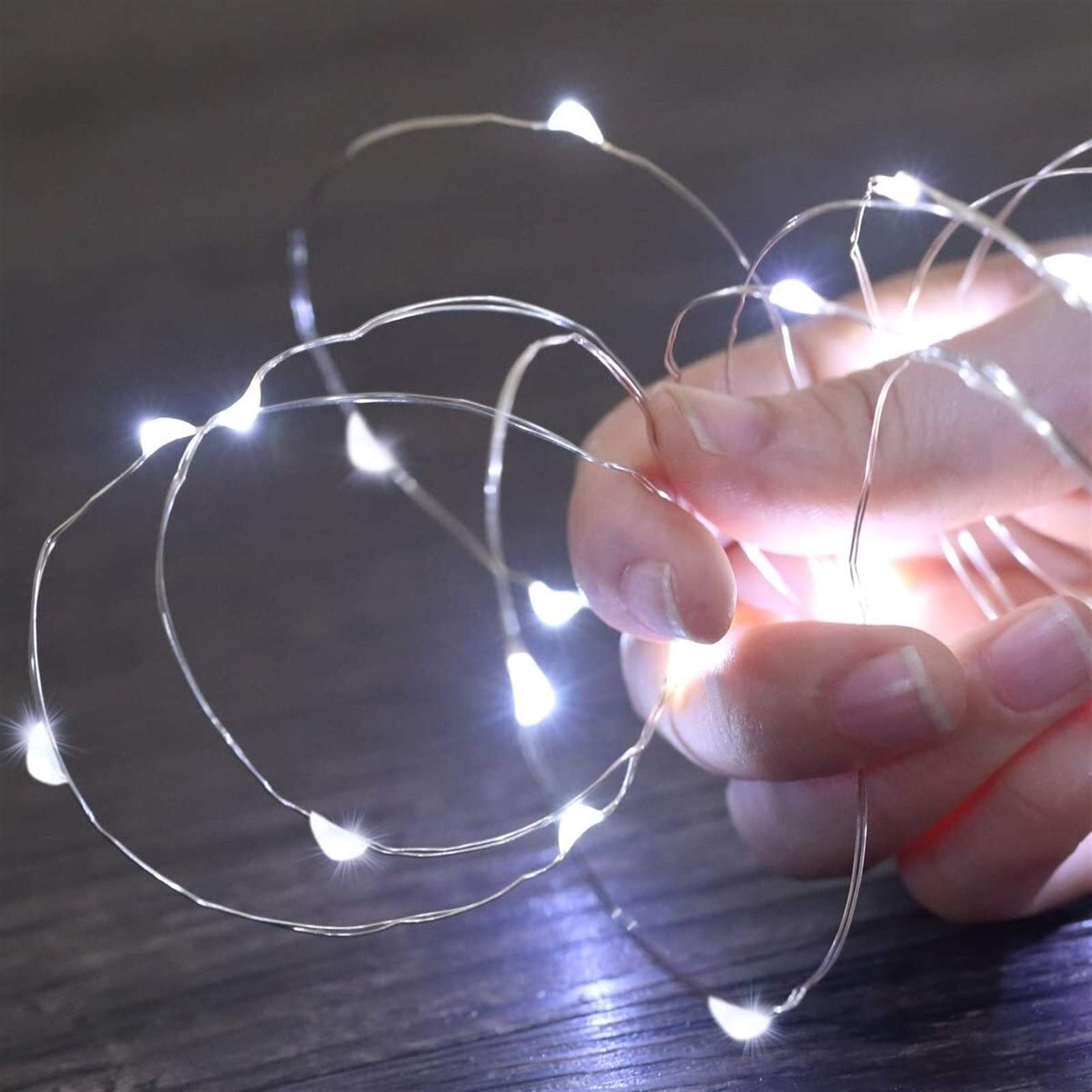 ZSMPY Fairy Lights LED Christmas Lights, Solar String Lights, Copper Wire Solar Garden Lights with 2 Modes, Waterproof Indoor/Outdoor Solar Lights for Tree, Garden, Home, Wedding, Party