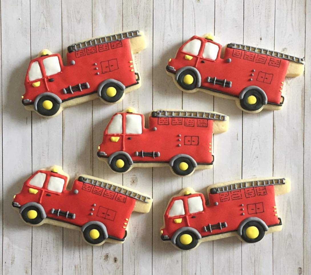 Firetruck Cookie Cutter 5" Made in USA by Ann Clark