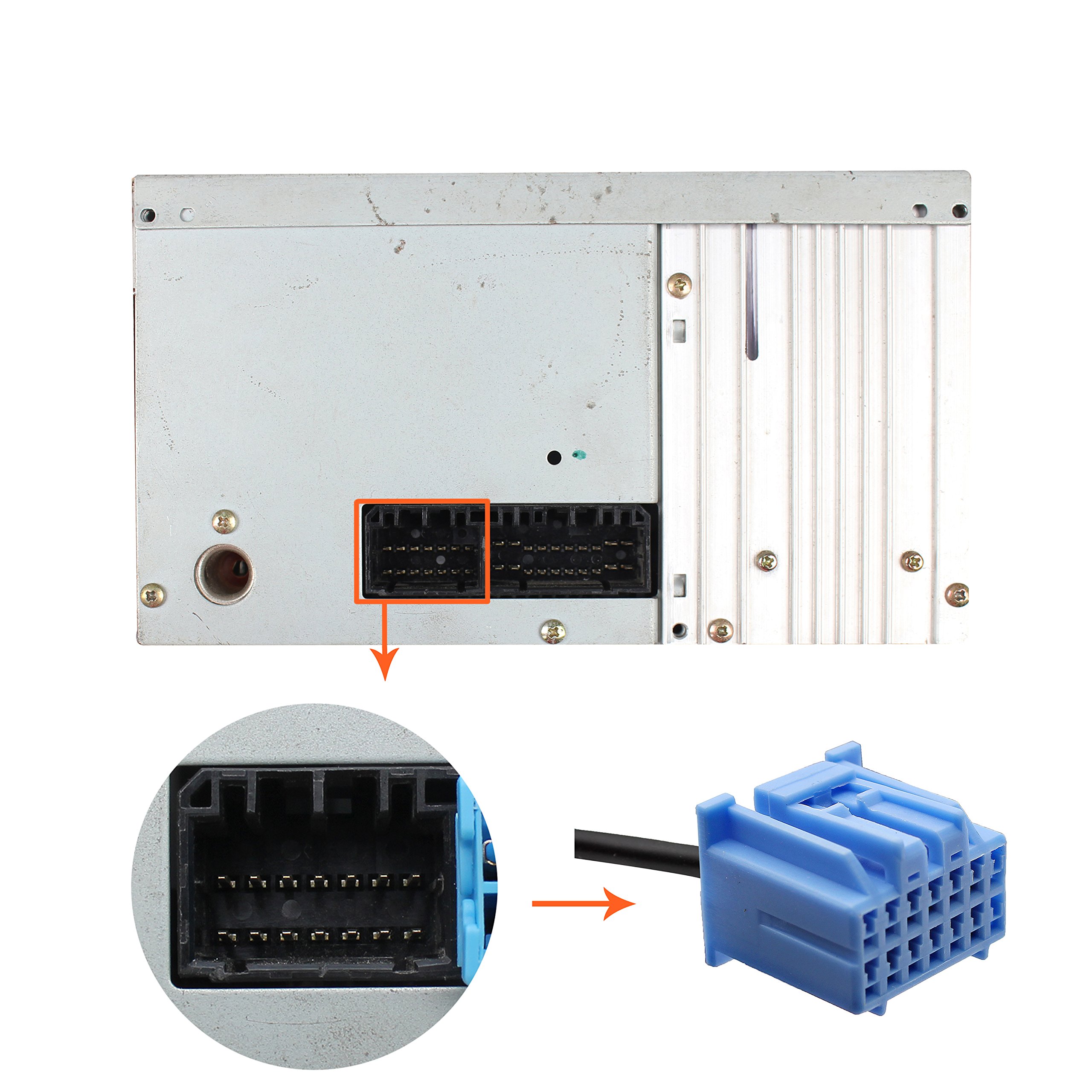 Yomikoo AUX Adapter, Car Audio 3.5mm AUX Input CD Changer for Honda 2.3 Accord 1998-2002,Civic 1998-2005,CRV 1999-2003, Acure CL 1999-2003, EL 2001-2005, MDX 2001-2004