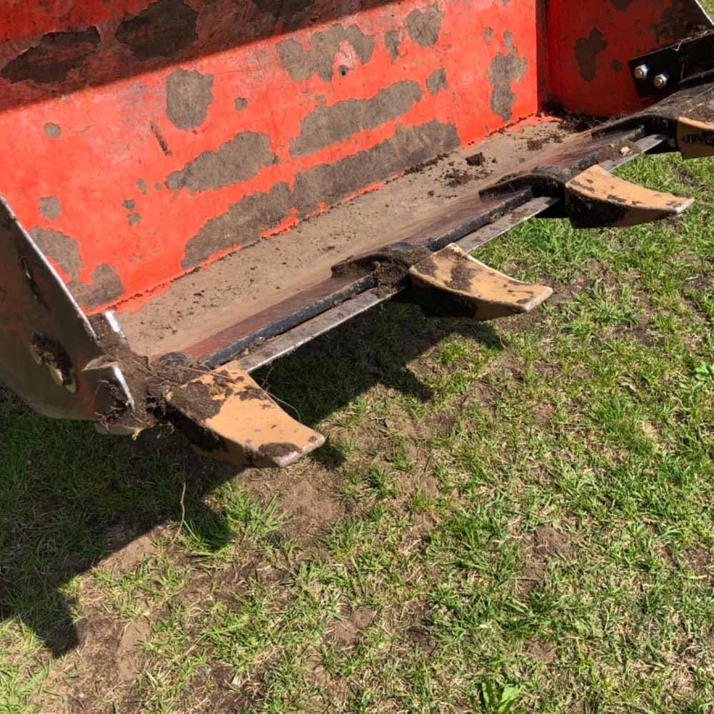 Titan Attachments UA Tooth Bar 60" 86 lb. Bucket 23TF Bolt On Steel USA Made