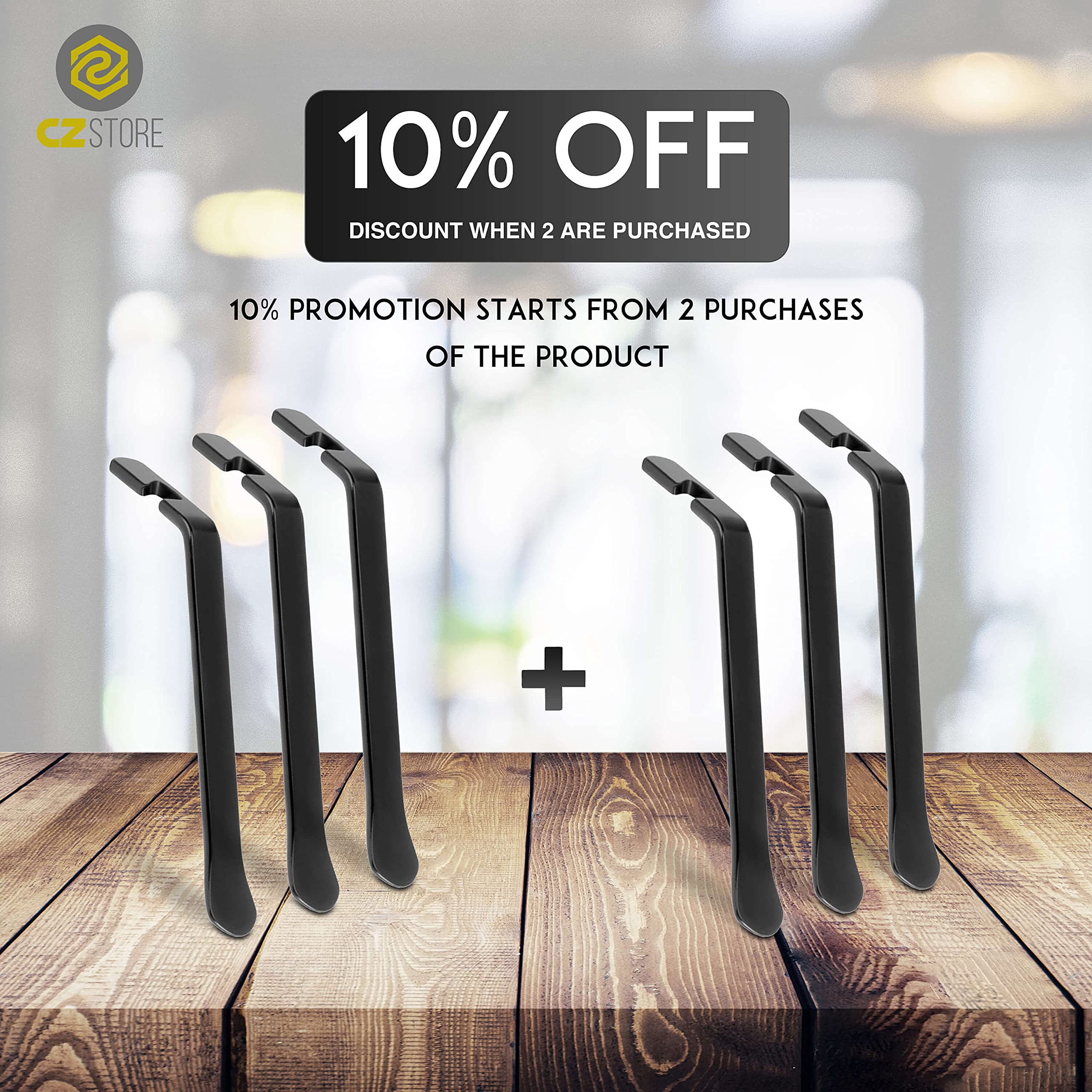CZ Store✮✮ - Bike Tire Lever | Set of 3 | Durable, Solid Stainless Steel Biking Tools - Portable Bicycle Iron with Curved Hook End - BMX, MTB Repair & Maintenance Accessories
