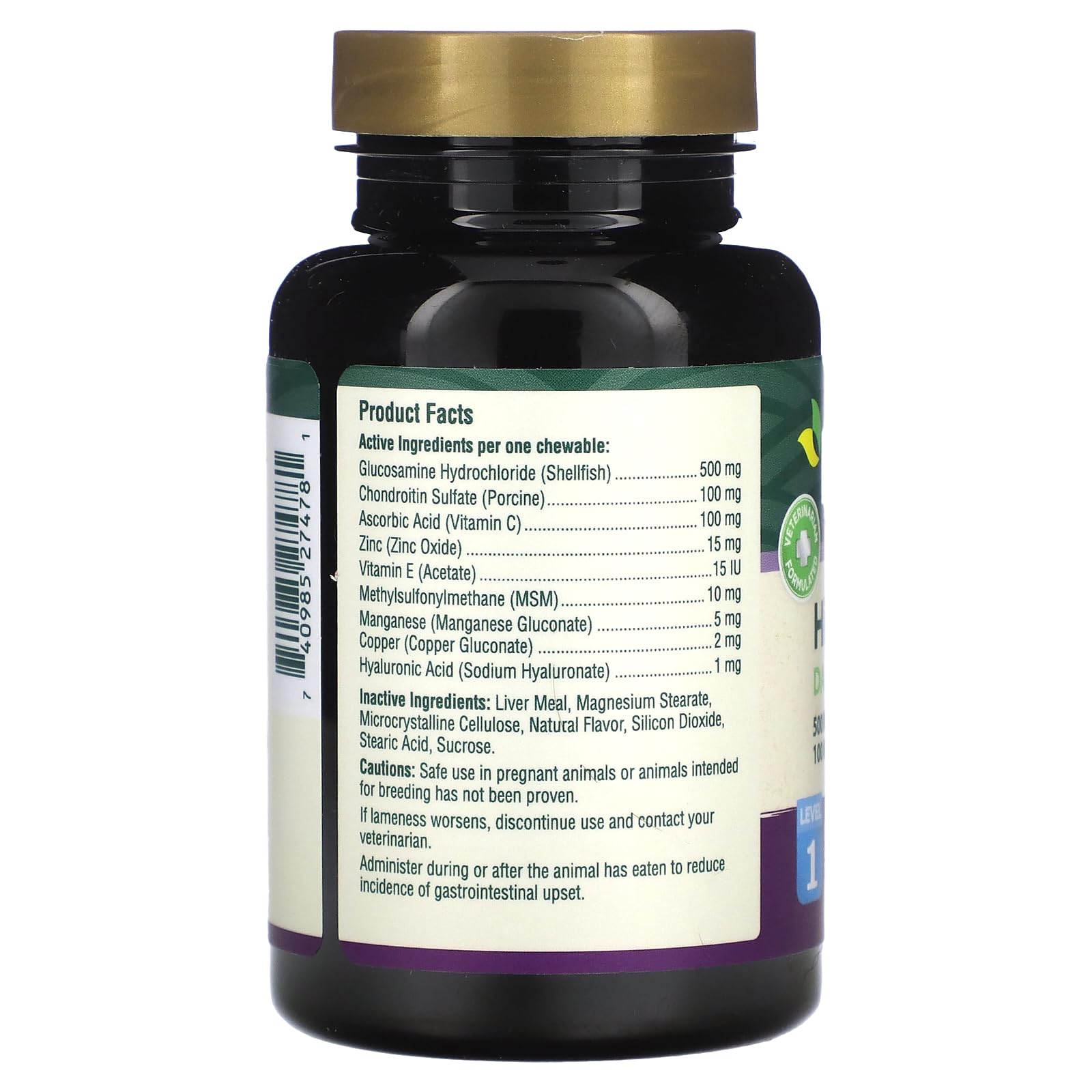 Petnc Natural Care Hip and Joint Health Early Mobility Chewables for Dogs, 60 Count (27478)