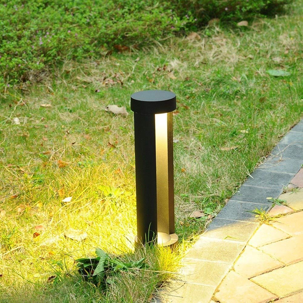 ZZYJYALG Modern Minimalist Lawn Waterproof Column Light Outdoor Aluminum Rust-Proof LED Garden Light Garden Villa Landscape Pillar Light Home Garden Post Lantern