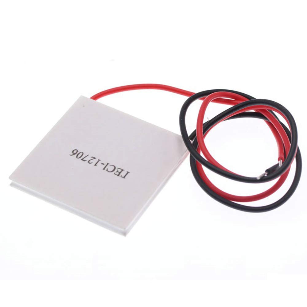 DAOKI 2 Pcs TEC1-12706 12V 6A 60W Thermoelectric Cooler Cooling Peltier Plate Module 40 x 40 mm Semiconductor Refrigeration with 2Pcs Thermal Conductive Pad
