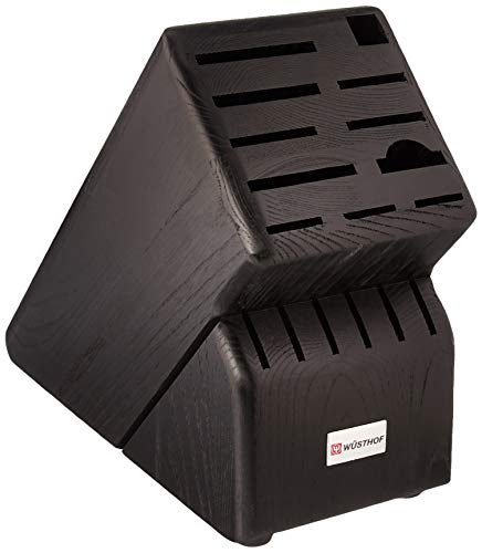 WÜSTHOF 17-Slot Black Knife Storage Block