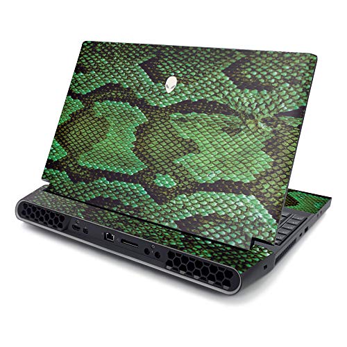 MightySkins Skin Compatible with Alienware Area-51M 17" (2019) - Green Serpent | Protective, Durable, and Unique Vinyl Decal wrap Cover | Easy to Apply, Remove, and Change Styles | Made in The USA