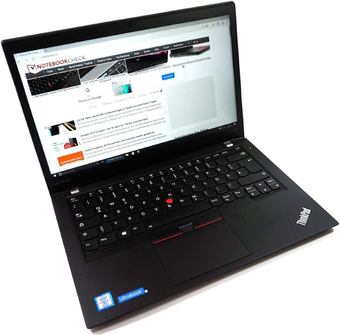 Lenovo Thinkpad T470s 14" FHD (1920x1080) Touchscreen Laptop (Intel Core i7-7600U, 16GB DDR4 RAM, 512GB SSD, Backlit Keyboard, Thunderbolt, CAM, Windows 10 Pro (Renewed)