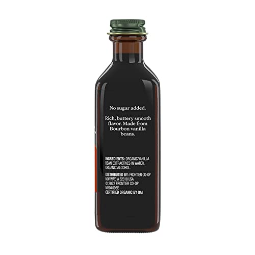 Simply Organic Pure Madagascar Vanilla Extract, 4-Ounce Glass Jar, Certified Organic, Sugar-Free Flavor For Smoothies