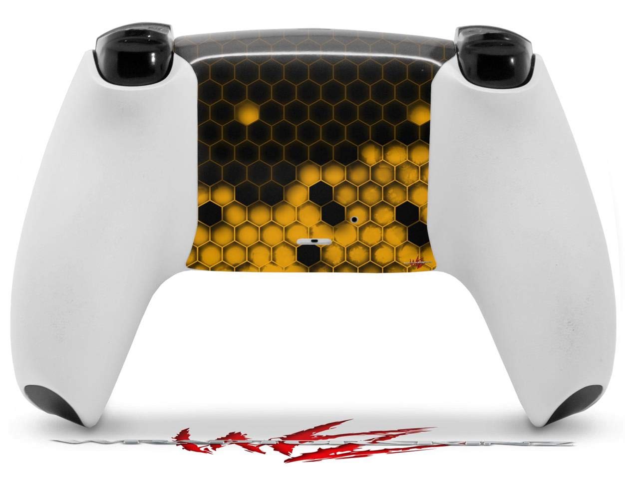 WraptorSkinz Skin Wrap compatible with Sony PS5 DualSense Controller HEX Yellow (CONTROLLER NOT INCLUDED)