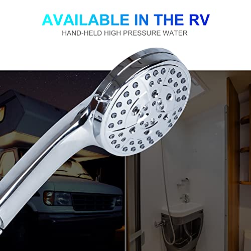 High Pressure Shower Head with Handheld, 7 Functions Auqacre Shower Head + Jet Water Mode Wash for cleaning bathtubs, Pets & Tile, rain shower head with 60'' Stainless Steel Hose & Adjustable Bracket