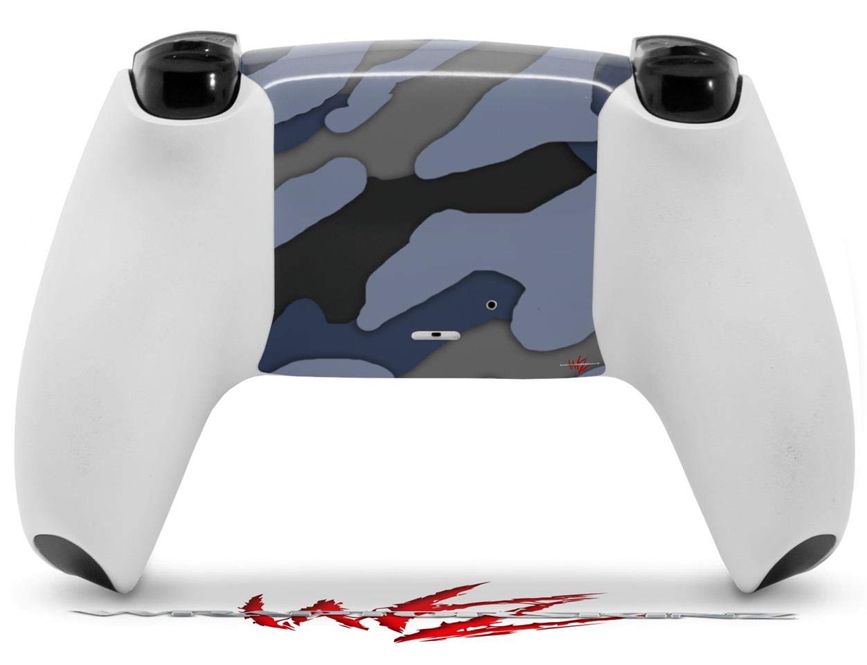 WraptorSkinz Skin Wrap compatible with Sony PS5 DualSense Controller Camouflage Blue (CONTROLLER NOT INCLUDED)