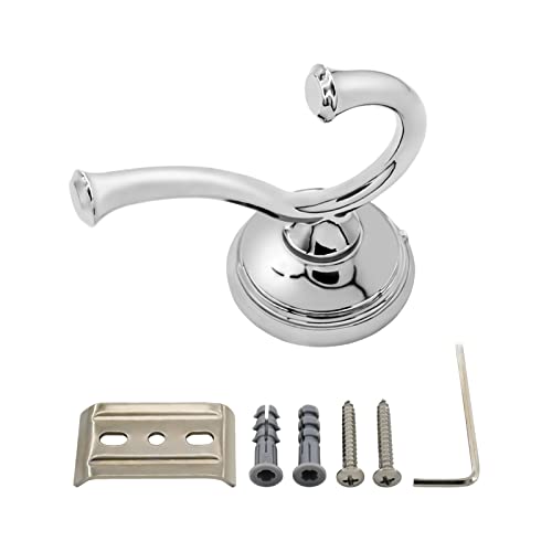 LOWCUS 79735 Robe Hook, Solid Metal, Chrome