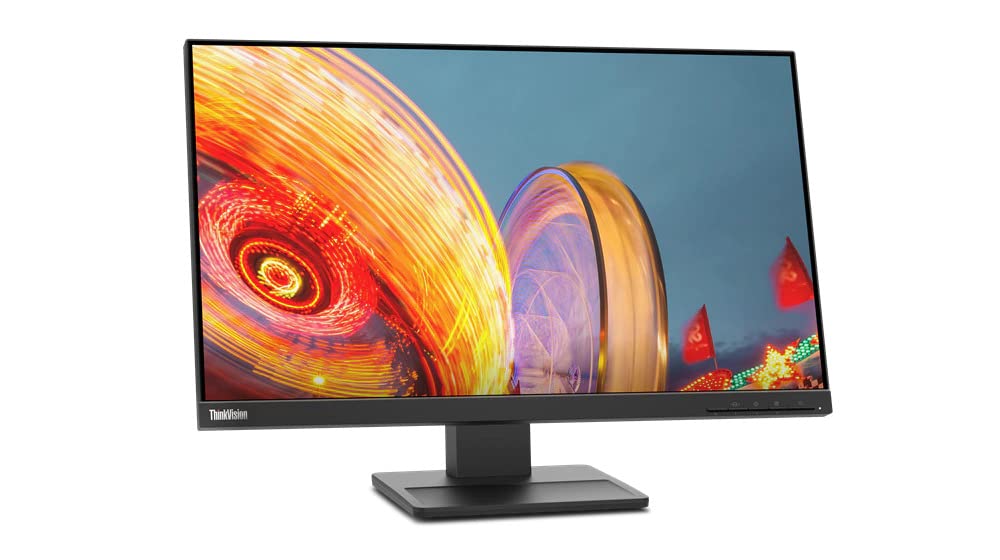 Lenovo ThinkVision E24q-20 23.8" Monitor 2560 x 1440 IPS 75Hz 4ms 300 nits (Renewed)