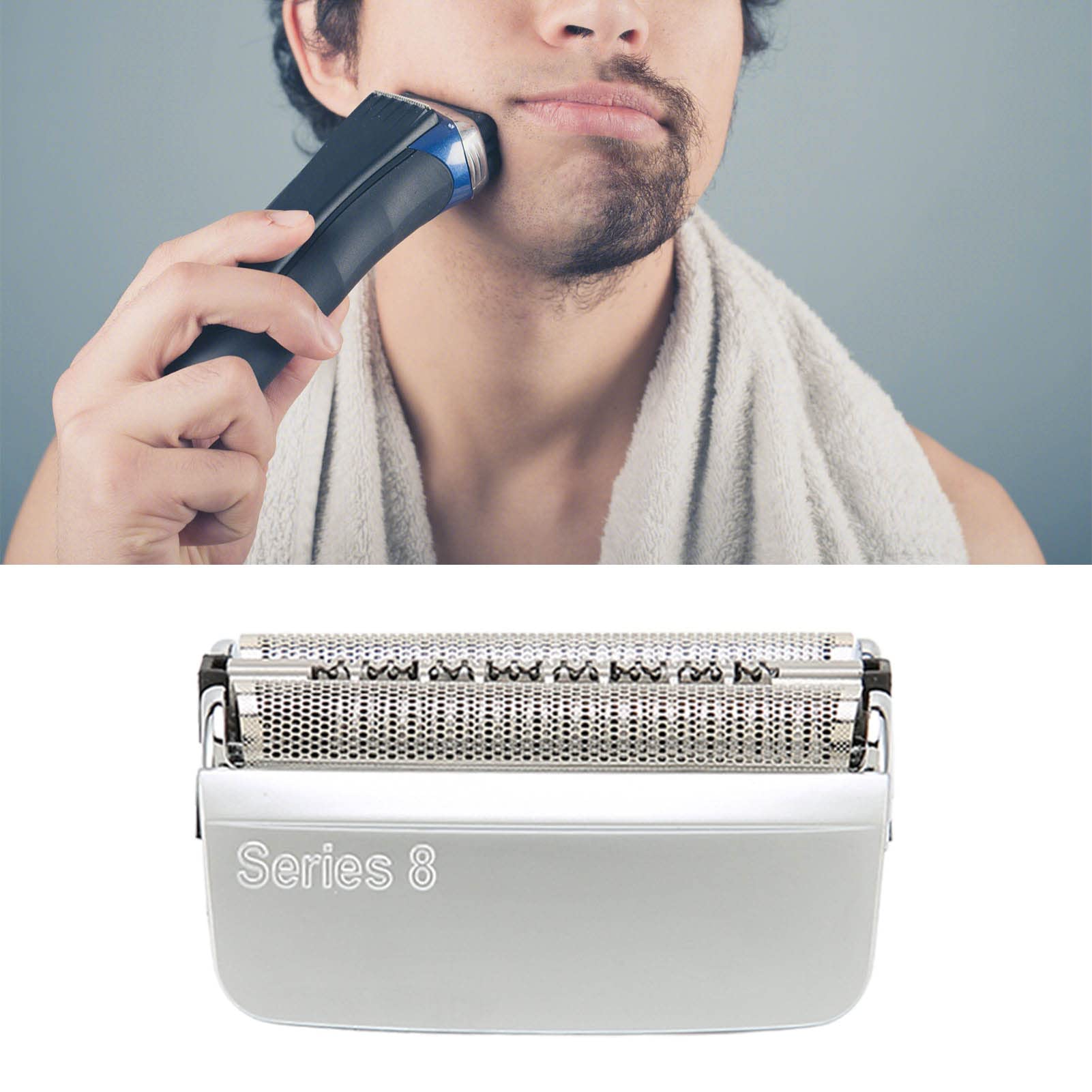 Shavers Replacement Trimmer Head for Braun Series 8, Men's Electric Shaver Foil Head Electric Razor Replacement Cutter Head Accessory Fit for Braun Series 8 8325s 8330s etc.