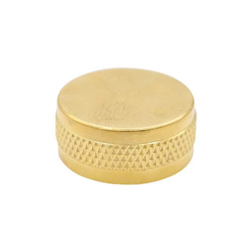 HYDRO MASTER 0712901 Brass Garden Hose Cap, 2 Pack of Solid Brass,3/4 Inch Garden Hose Thread Female End.
