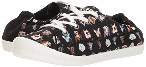 Skechers BOBS Women's Beach Bingo-Dapper Party Sneaker, Black, 7.5 M US