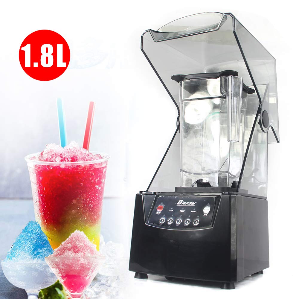 PIOJNYEN Commercial Blender 2600W Professional Soundproof Blender Multifunctional Smoothie Blenders Countertop Blenders with Shield Sound Enclosure Fruit Juicer Smoothie Blender Mixer (Style #1)