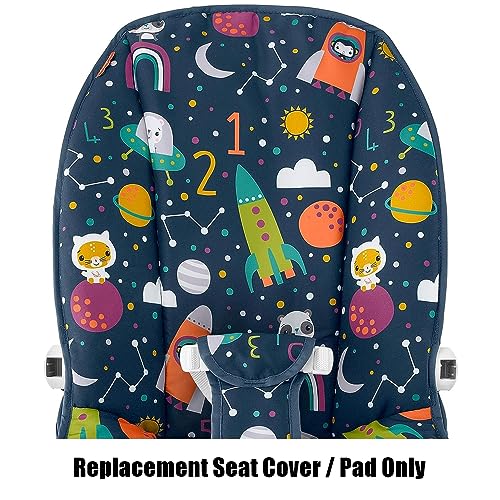 Replacement Part for Fisher-Price Baby Bouncer - GPN10 ~ Replacement Seat Cover/Pad ~ Fun Space Ship Print