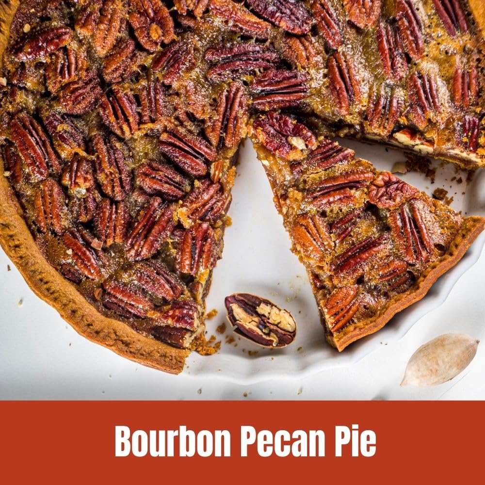 Door County Coffee, Fall Seasonal Flavored Coffee, Bourbon Pecan Pie Flavored Coffee, Medium Roast, Ground Coffee, 8 oz Bag