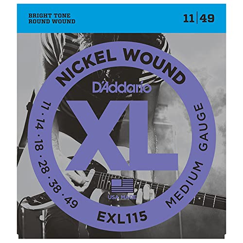 D'Addario EXL115 Electric 11-49 (6 Pack Bundle)