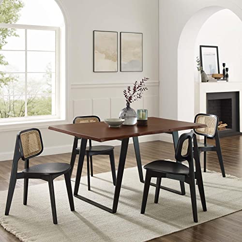 Modway Live Edge Ardor Dining Table, 60", Black Walnut