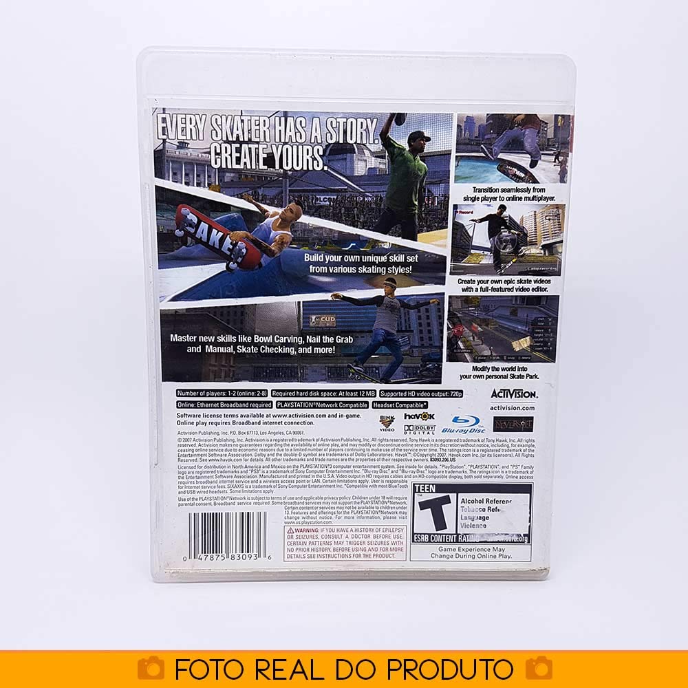 Tony Hawk Proving Ground - Playstation 3