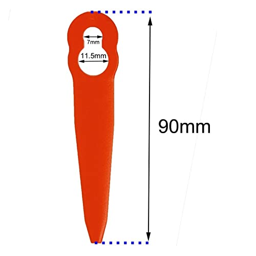 RESYO 40pcs Lawn Mower Blade Plastic Cutter for Grass Trimmer Brushcutter Replacement Compatible with STIHL 45 Cordless Strimmer Garden Tool xiaolu