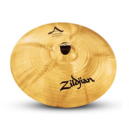 Zildjian 20827 17" Custom Medium Crash Cast Bronze Cymbal W/Bright Sound With ZKEY