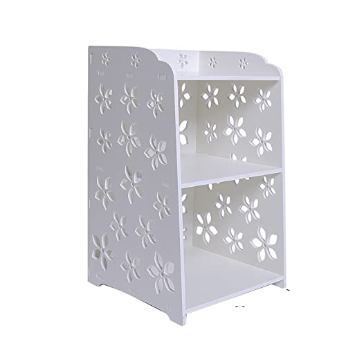 HIGOH Bedside Table Home Bedroom Bedside Cabinet lockers Shelf Drawer Wood Plastic Bedside Cabinet
