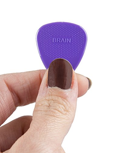 D'Andrea Snarling Dog Brain Nylon Guitar Picks 12 Pack with Tin Box (Purple, 0.60mm)