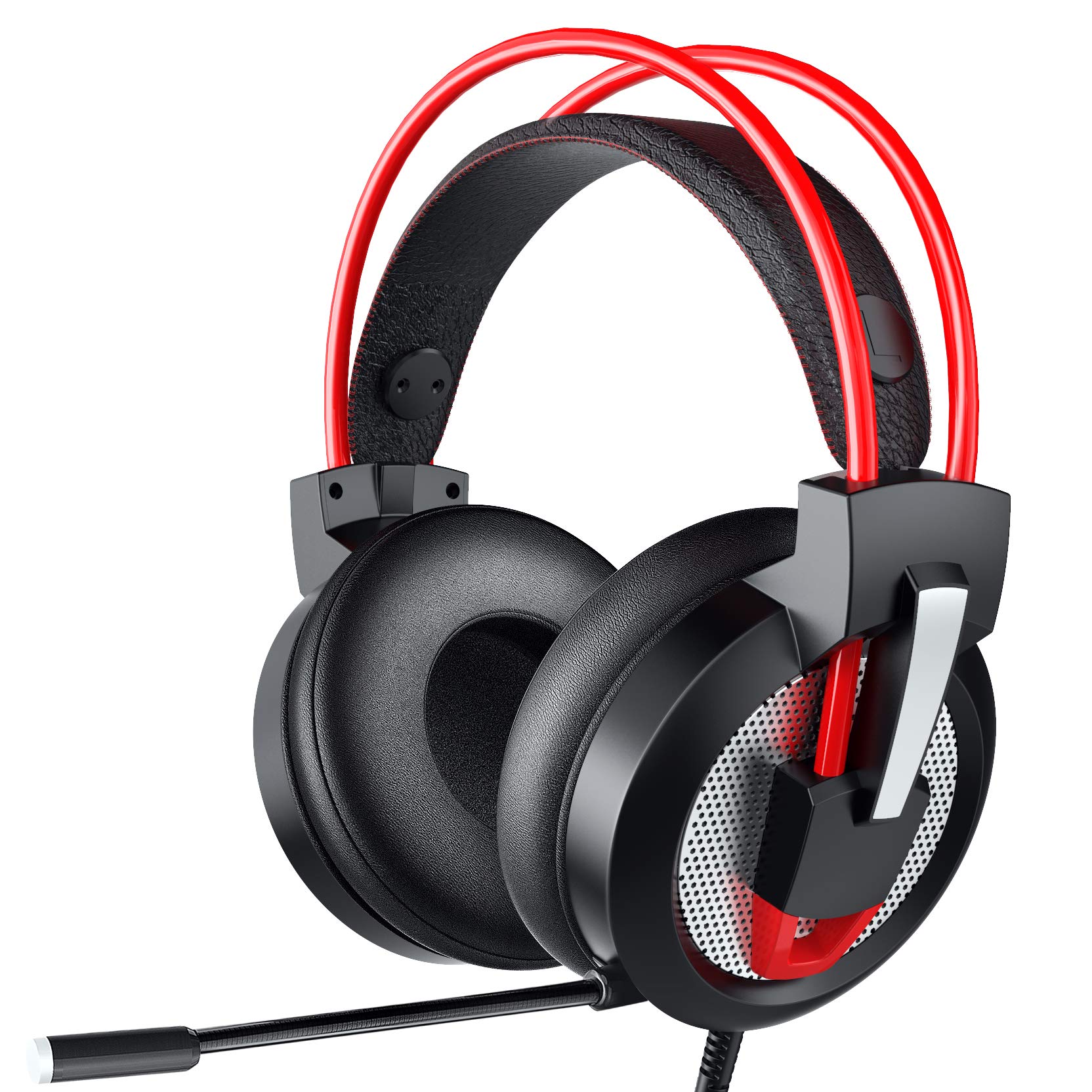 Zentouch Gaming Headset, Stereo Headset with Noise Cancelling and Mic, Over Ear Headset for PS4 PC Laptop