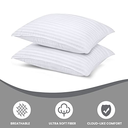 Utopia Bedding Bed Pillows for Sleeping Queen Size (White), Set of 2, Cooling Hotel Quality, for Back, Stomach or Side Sleepers