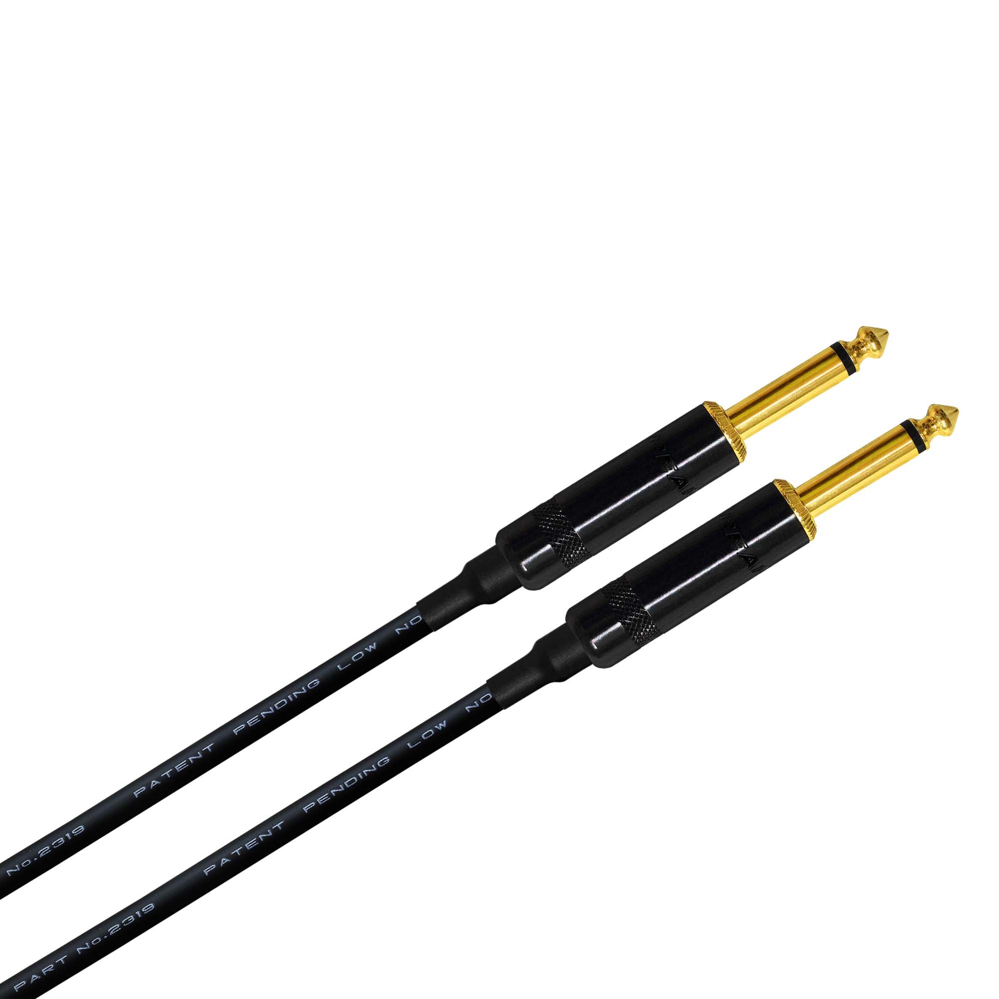WORLDS BEST CABLES 2 Units - 2 Foot -Pedal, Effects, Patch, Guitar Instrument Cable Custom Made Made Using Mogami 2319 Wire and Neutrik-Rean NYS224BG Gold ¼ inch (6.35mm) TS Plugs
