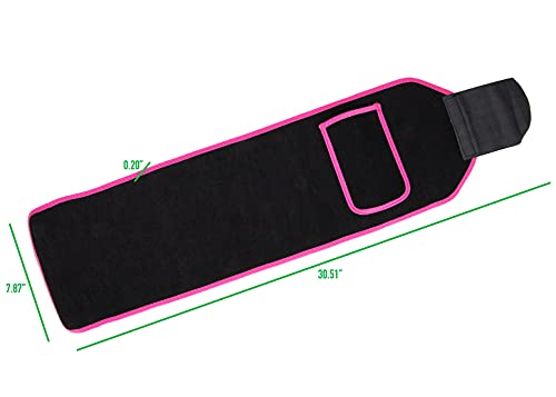 Mind Reader Waist Trainer Belt, Tummy Cincher for Exercise, Slimming Stomach Shaper for Men and Women, Sport Girdle, Neoprene, 30 in., Small, Pink