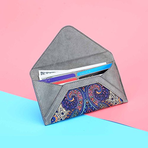 XEYOU Women's Card Wallet Envelope Style Credit Card Holder Cute Cash Wallet for Ladies