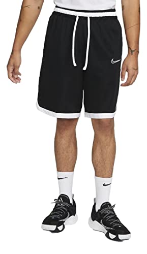 Nike Elite Stripe Basketball Short (Medium, Black/White/White)