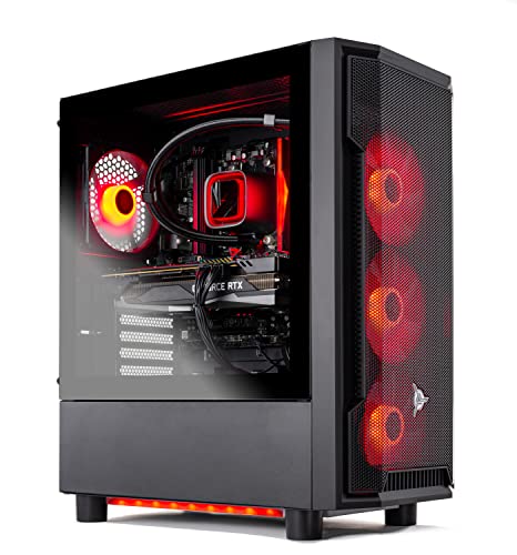 Skytech Gaming Skytech Shadow Gaming PC Desktop β AMD Ryzen 5 7600X 4.7 GHz, RTX 3060 Ti, 1TB NVME SSD, 32G DDR5 RGB, 600W Gold PSU, 240mm AIO, AC Wi-Fi, Windows 11 Home 64-bit