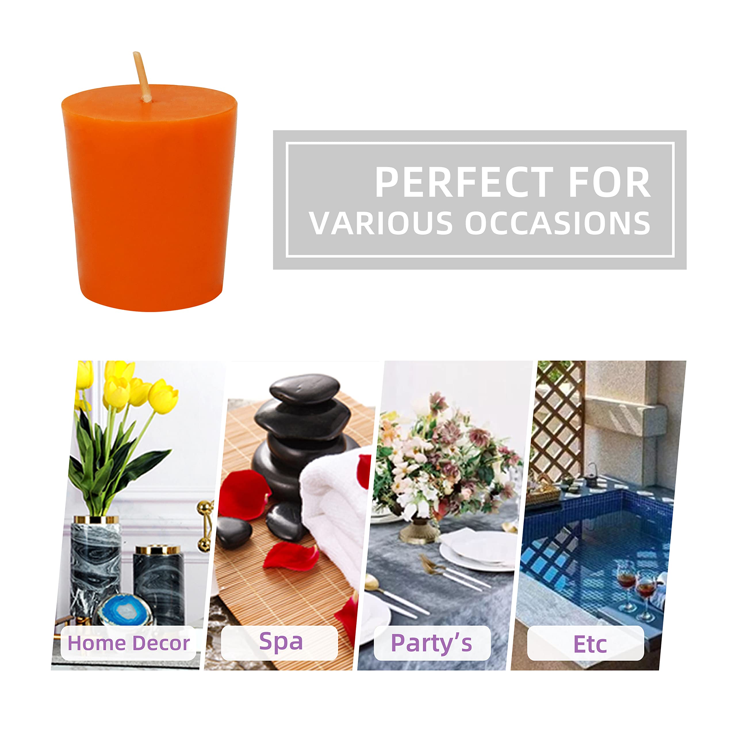 Orange Votive Candles