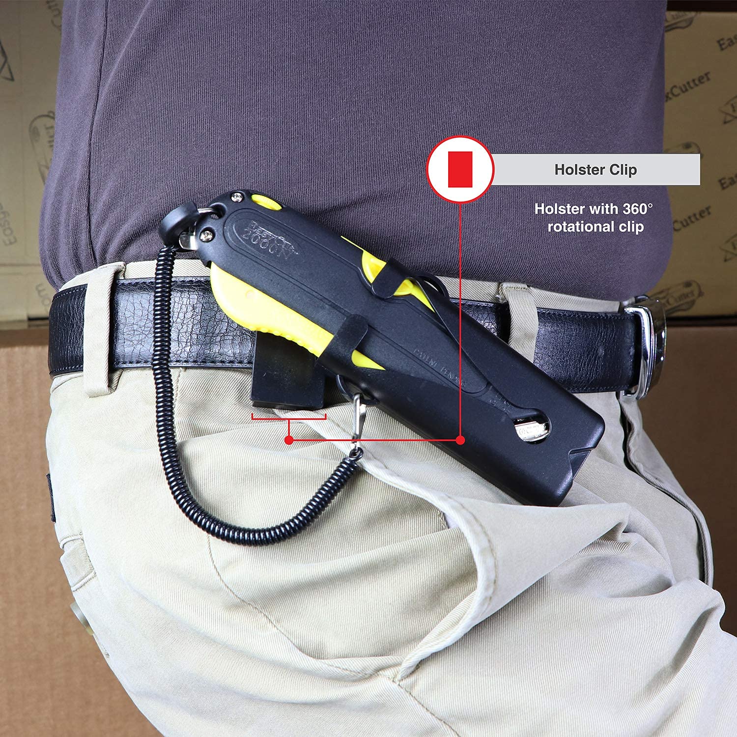 Modern Box Cutter for Home and School Use - High productivity and unique features with 100% guaranttee (2000 Series, Yellow)