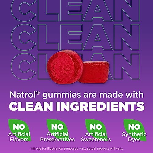 Natrol Kids Melatonin 1mg, Dietary Supplement for Restful Sleep, 180 Berry-Flavored Gummies, 180 Day Supply